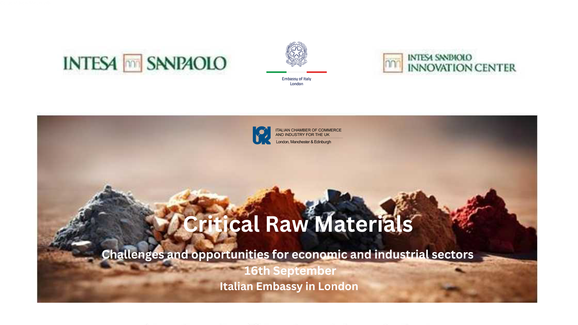 Critical Raw Materials: Challenges and opportunities for economic and ...